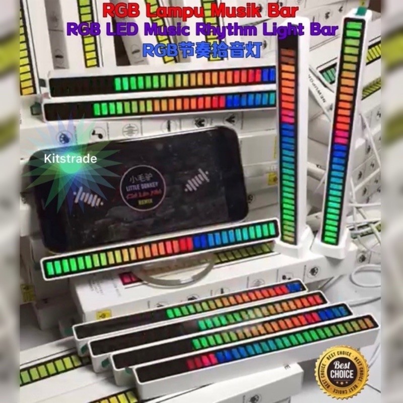 RGB LED Light Bar Rhythm Music Voice Sound Control 节奏灯拾音灯 | Shopee Malaysia
