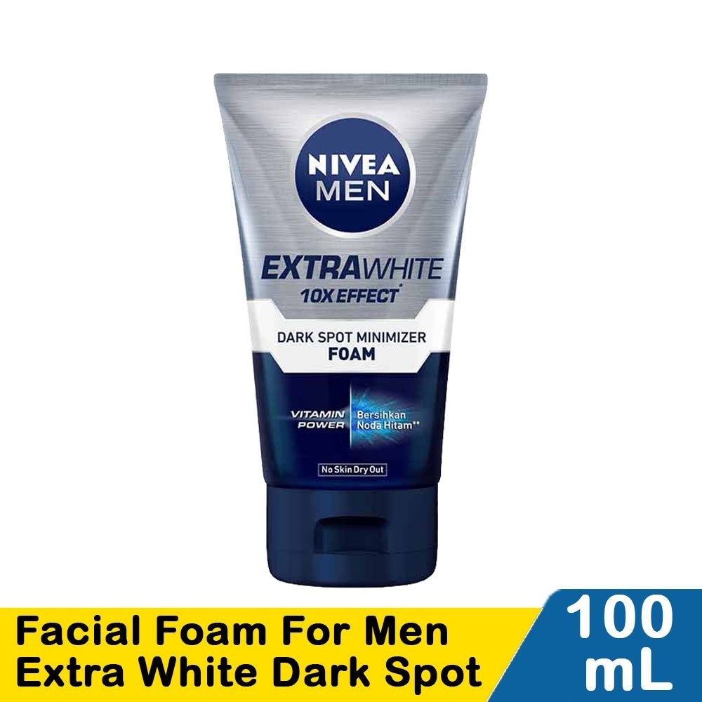 Nivea Facial Foam For Men Extra White Dark Spot 100Ml | Shopee Malaysia