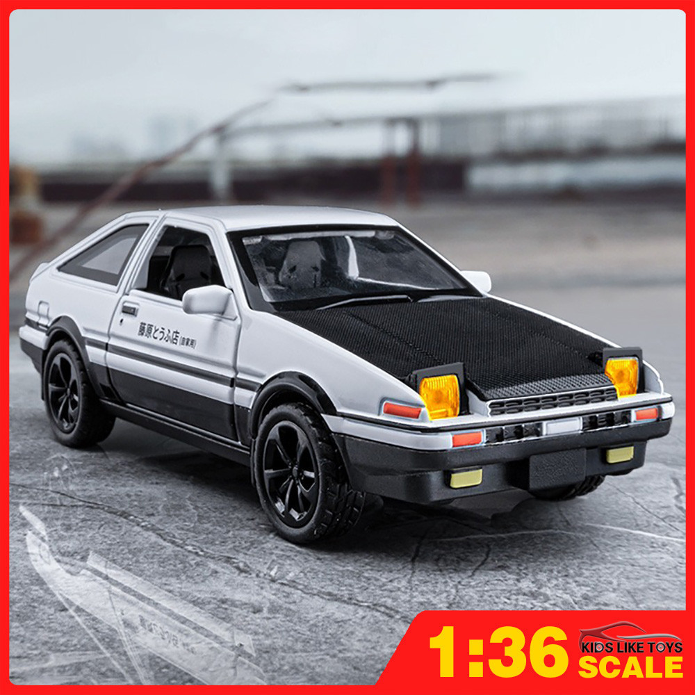 KLT 1:36 Toyota AE86 Metal Alloy Toys Car Model Diecast Vehicle For ...