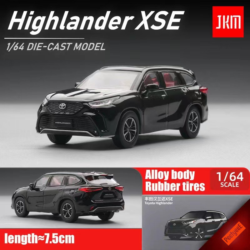 JKM 1/64 Toyota Highlander XSE SUV Diecast car Car Model Simulation ...