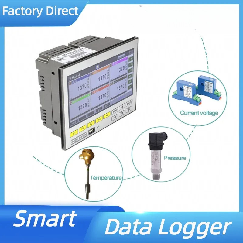 Smart Data Logger Multi 16 Channels Digital Paperless Recorder Current ...