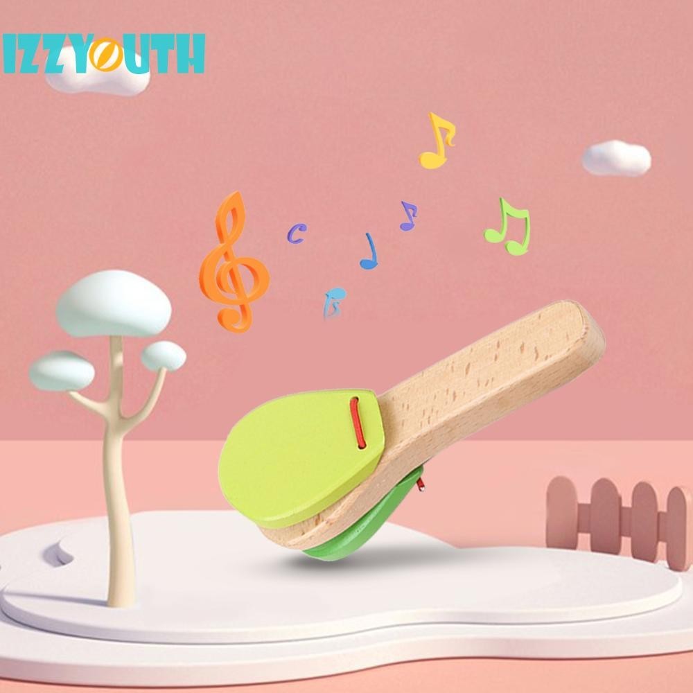[Izzyouth.my] # Wooden Castanet Clapper Orff Clapping Board for Kids ...