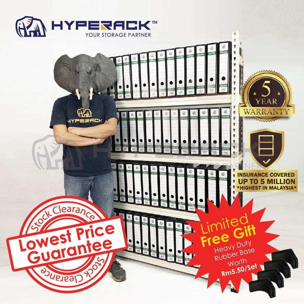SUPERACK File Rack 1800(H) x 300(D) x 900(L)mm 4 Level Office Storage ...