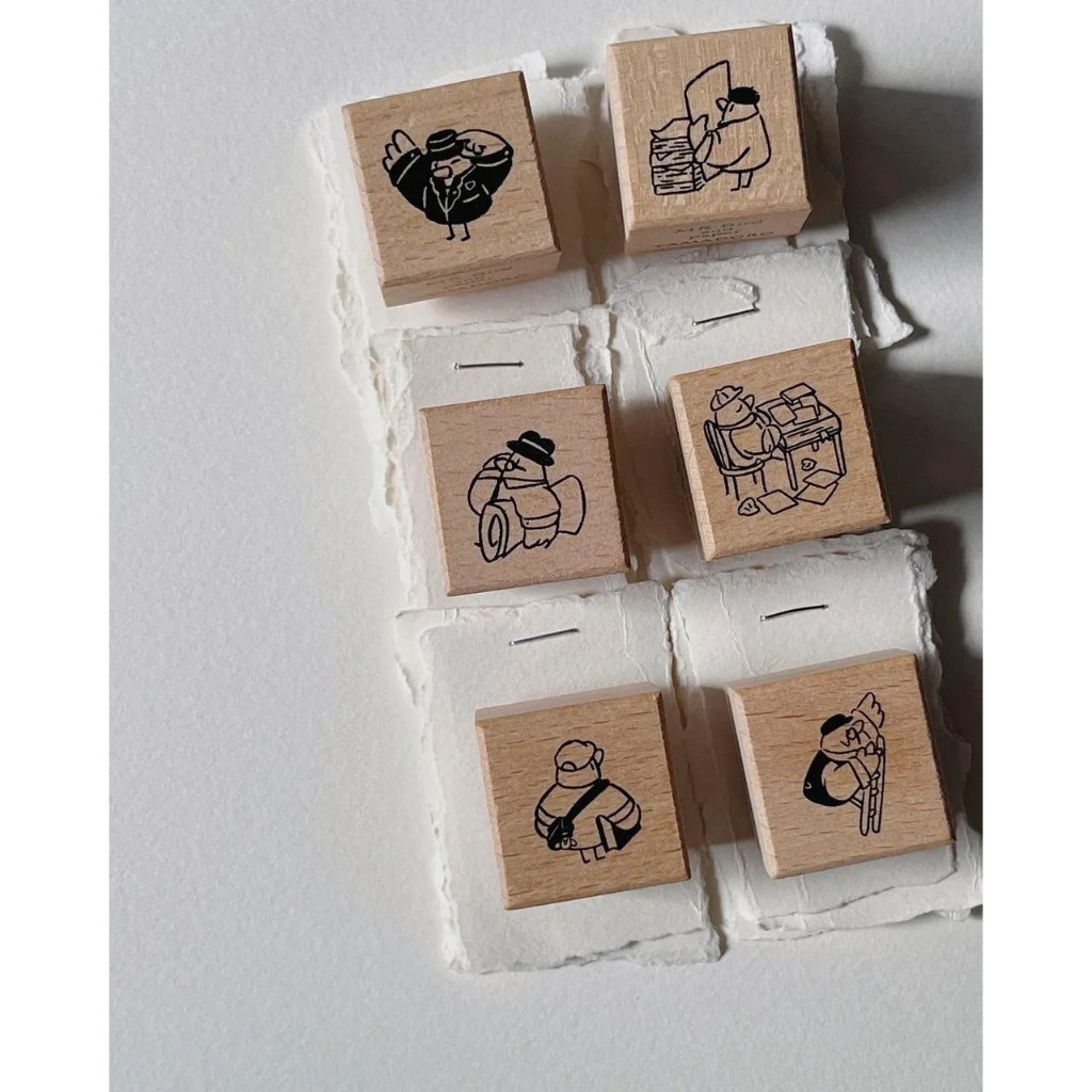 Separate Mr. stamp set. Bird with paper from Yamadoro brand | Genuine ...