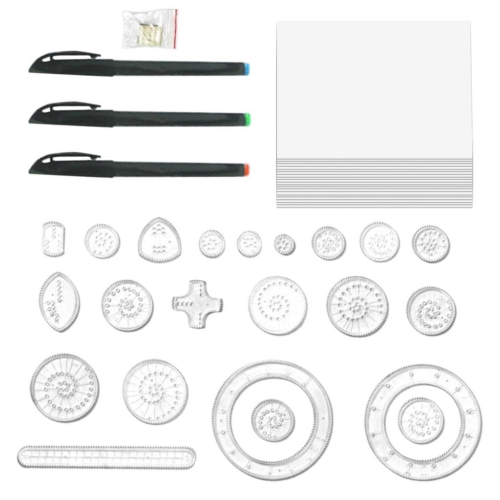 Geometric Drawing Template Measuring Ruler DIY Painting Ruler DIY ...