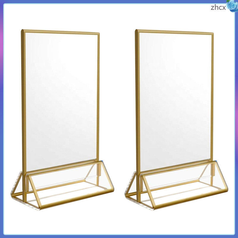 2 Pcs Price Display Stand Desk Card Label The Menu Board Notes Table ...