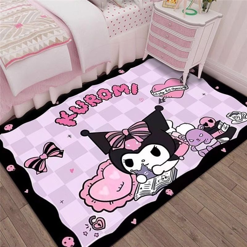 Kuromi kuromi Children's Carpet Bedroom Living Room Girl Full Bedside ...