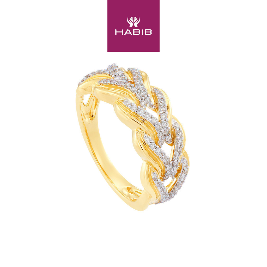 HABIB Diamond Ring in 375/9K Yellow Gold 264470722 | Shopee Malaysia