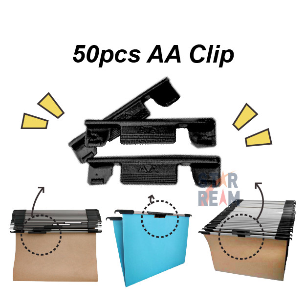 Snowdex AA Clip/ Label Clip (50pcs)| For Cabinet Filing System ...