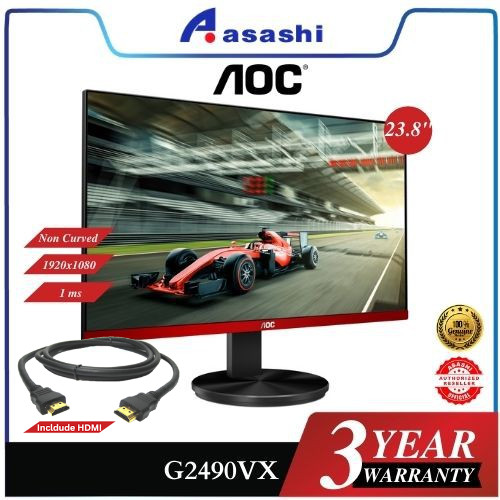 AOC G2490VX / G2490 23.8" 144Hz 1ms VA FHD Gaming Monitor | Shopee Malaysia