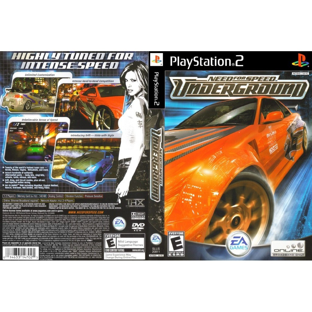 🔥PS2 Games CD DVD 🔥PS2 Need for speed underground (Dvd Game) | Shopee ...