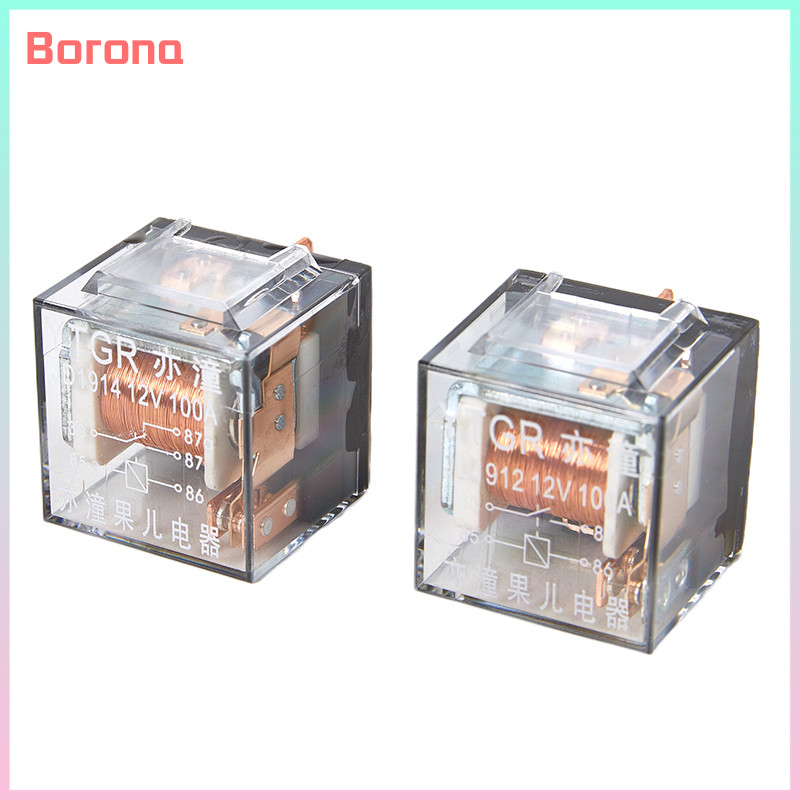 【Borona】 Waterproof Automotive Relay DC 12V 100A 5Pin 4Pin SPDT Car ...