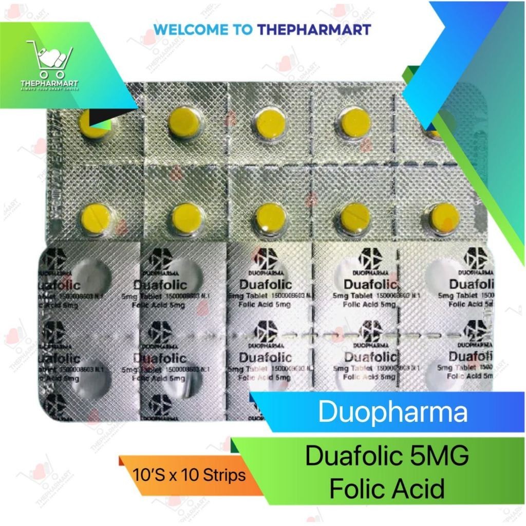 Duopharma Folic Acid DUAFOLIC 5mg (100 BIJI ) | Shopee Malaysia