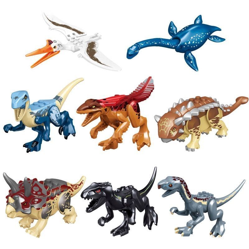 Compatible with Lego Jurassic Dinosaur Sickle Fire Thief Dragon Snake ...