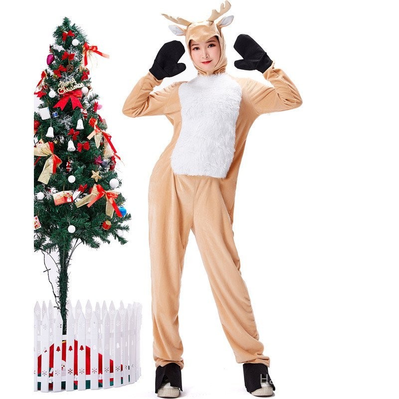24 Hours Delivery A43 Adult Female cosplay Cute Khaki Deer Animal ...