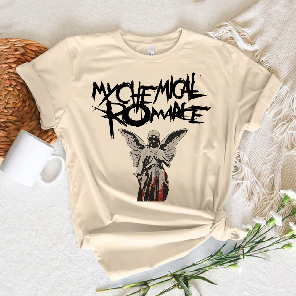Mcr My Chemical Romance t shirt women summer manga Tee girl manga ...