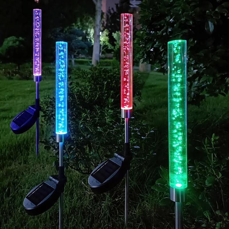 Solar Outdoor Light Acrylic Bubble Light Crystal Light Bubble Stick ...