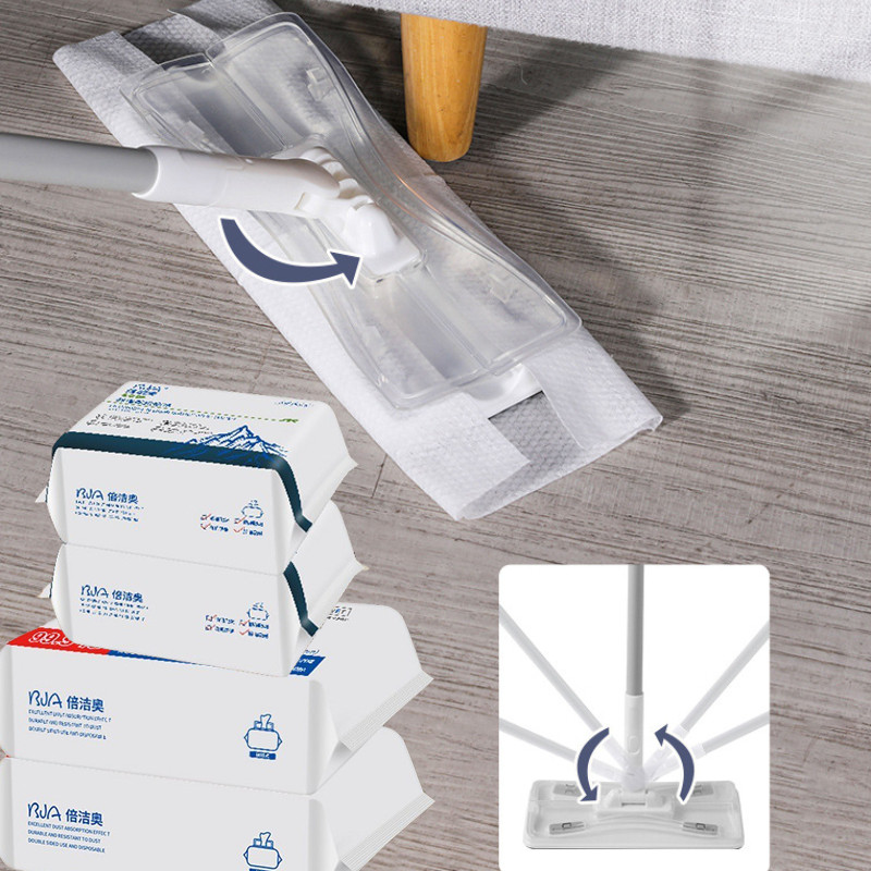 Electrostatic Flat Mop Dry/Wet Static Duster Paper Disposable Wet ...