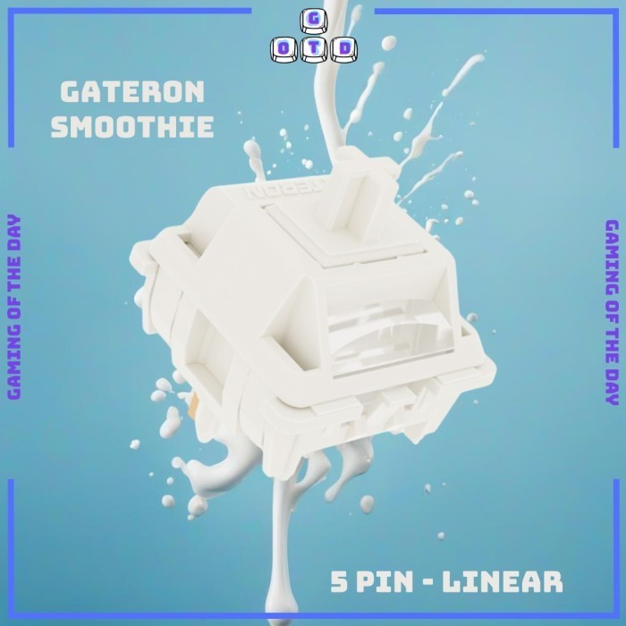 Gateron Smoothie 5pin Linear Switch Mechanical Switch Gaming Keyboard 5 ...