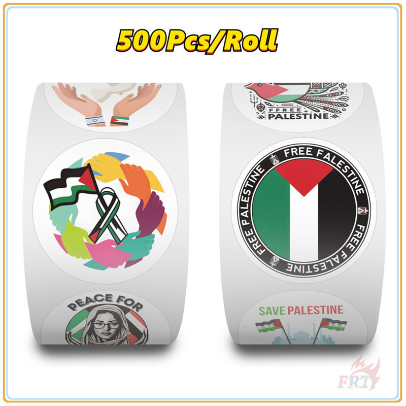 500Pcs/Roll Free Palestine Kids Rewards Stickers DIY Scrapbooks Album ...