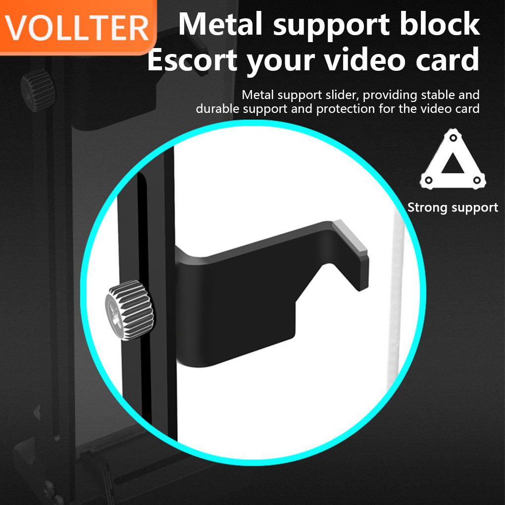 COOLMOON Graphics Card Bracket Adjustable 5V ARGB GPU Brace PC Office ...