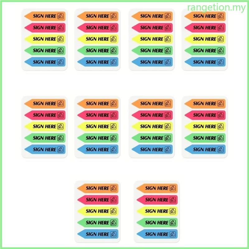 RAN Sign Here Stickers Colored Sign Here Tabs Date Here Stickers Flag ...