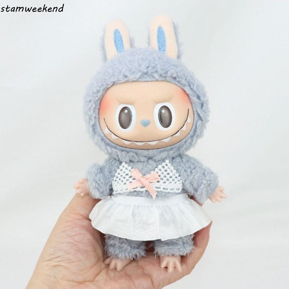 STAMWEEKEND Labubu Doll Clothes, Cloth Soft Handmade Doll Clothes ...