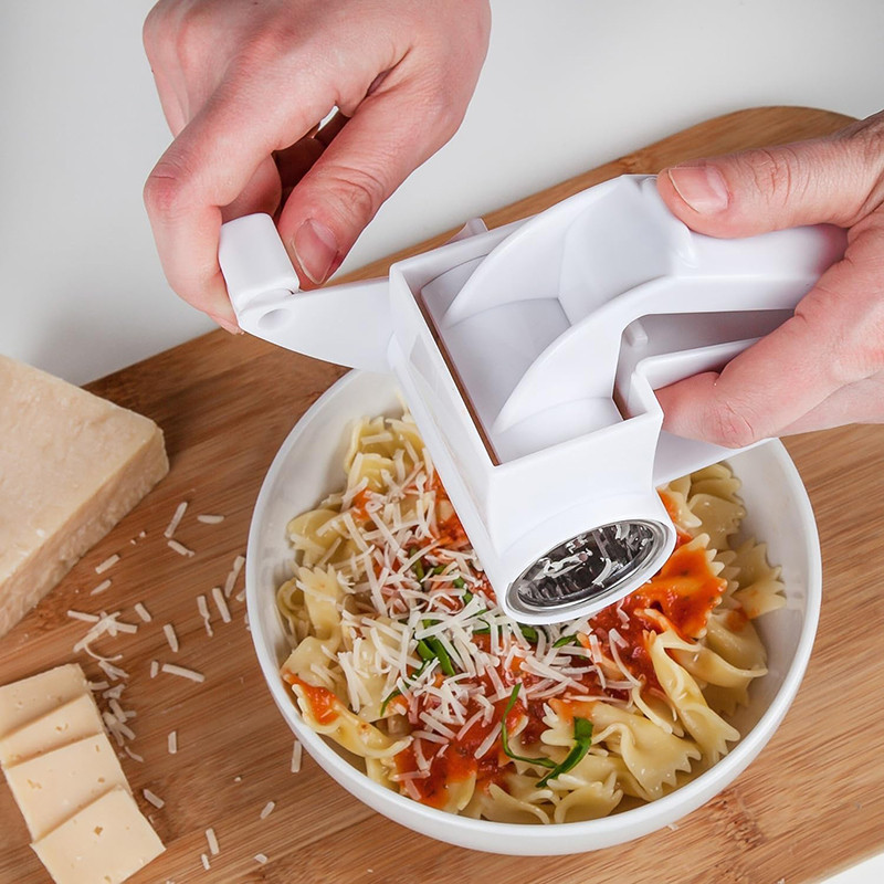 Rotary Cheese Graters Manual Handheld Cheese Cutter with Stainless ...