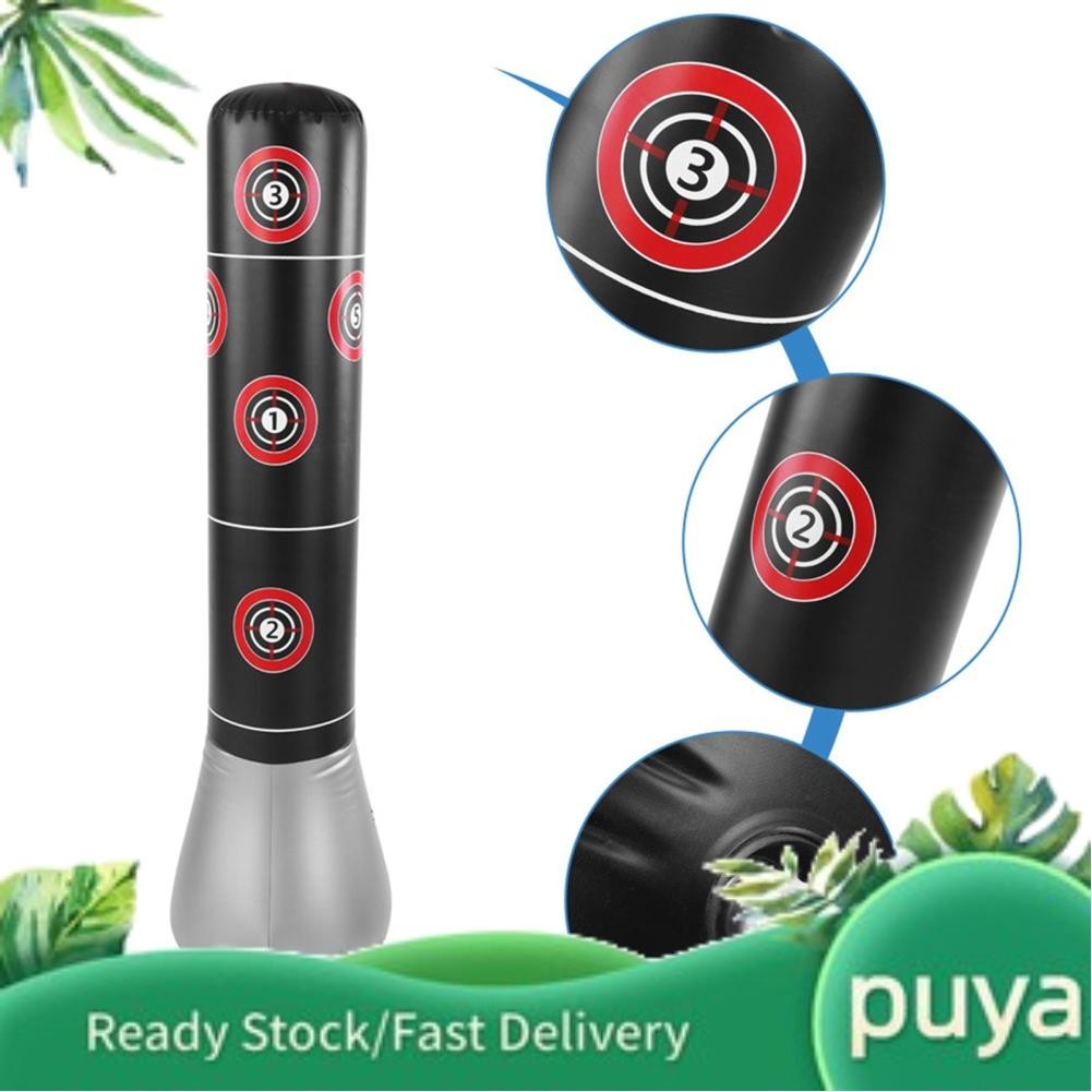 Puyas Inflatable Bop Bag PVC Portable Boxing Bounce Back Punching Tower ...