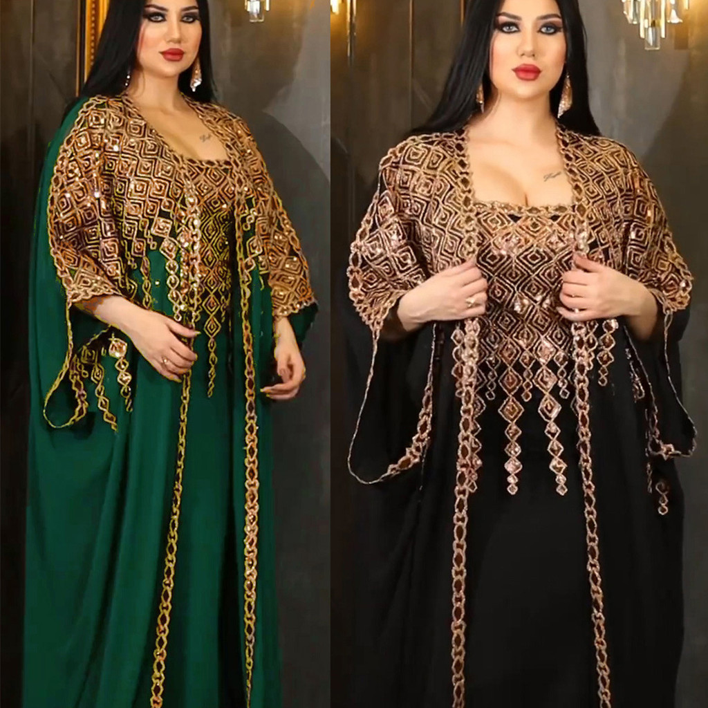 Muslim Women's Long Skirt Arabian Robe Women's Middle East New Style ...