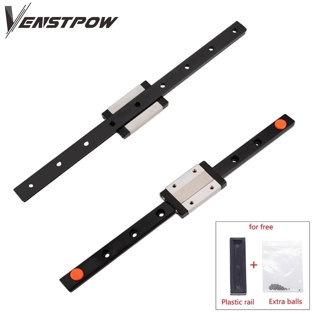 1pc Black Phosphating Linear Guide Mgn7 Mgn9 Mgn12 Mgn15 200mm~800mm Miniature Linear Rail With