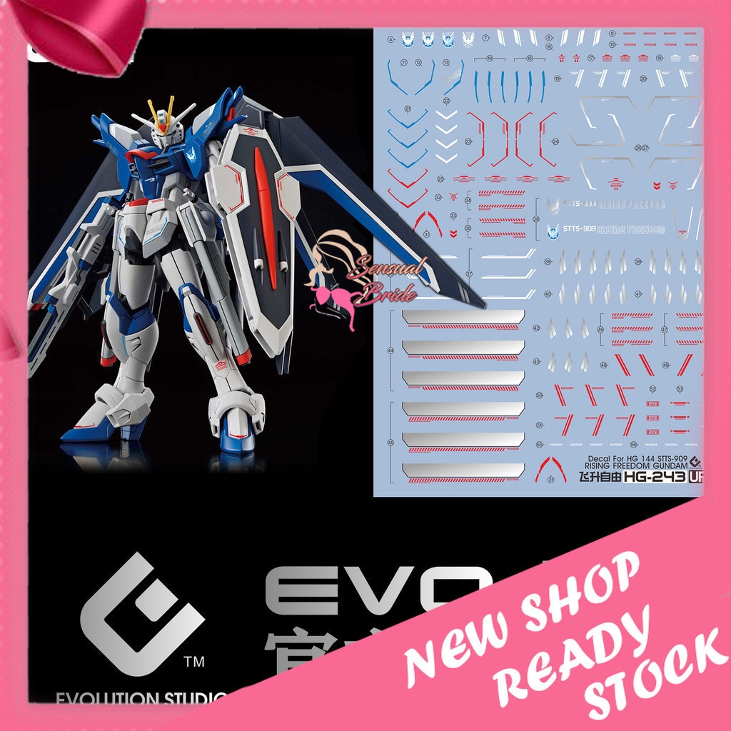 HG RISING FREEDOM EVOLUTION MONSTER DECAL | Shopee Malaysia