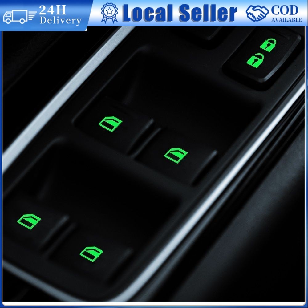Car window lifter button Luminous sticker Switch Button Reflective ...