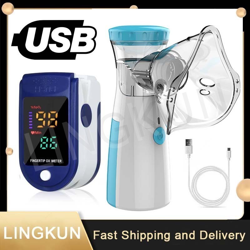 Portable Mini Nebulizer Silent Handheld Inhaler Ultrasonic Nebulizer ...