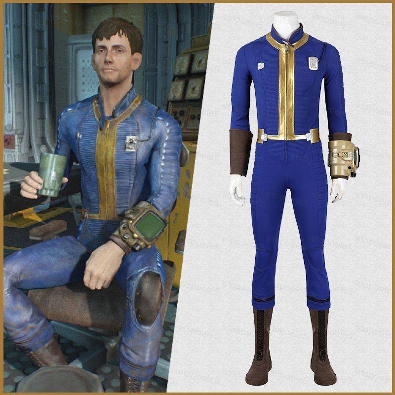 Sta5 Fallout 4 shelter jumpsuit number 75 cosplay cloth Halloween party ...