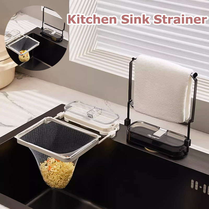 Kitchen Sink Strainer Drain Filter Rack Disposable Mesh Sink Filter Net ...