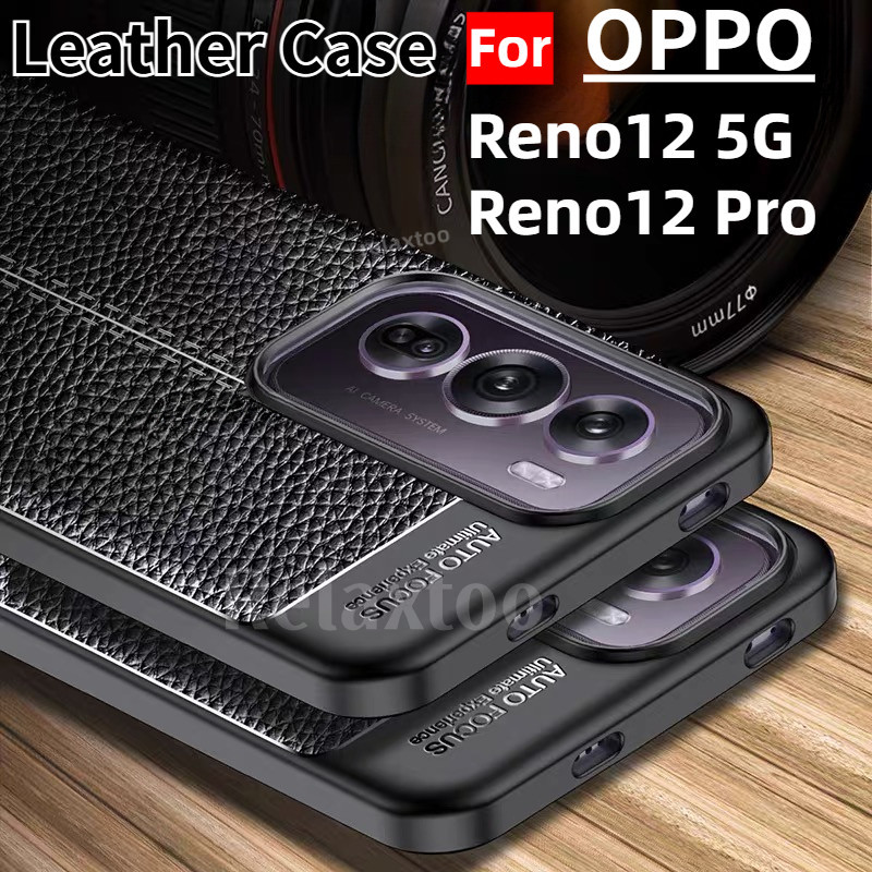 Reno12 Pro 2024 Luxury Matte Leather Casing For Oppo Reno 12 11 Reno12 ...