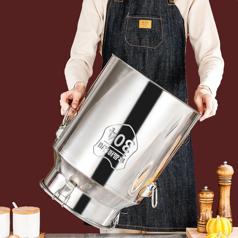 304 Stainless Steel Oil Barrel Wine Barrel Thickened Sealed Barrel Milk ...