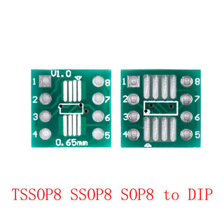 10pcs SMD to DIP Pin Adapter TSSOP8 SSOP8 SOP8 to DIP8 PCB SOP-8 SOP ...