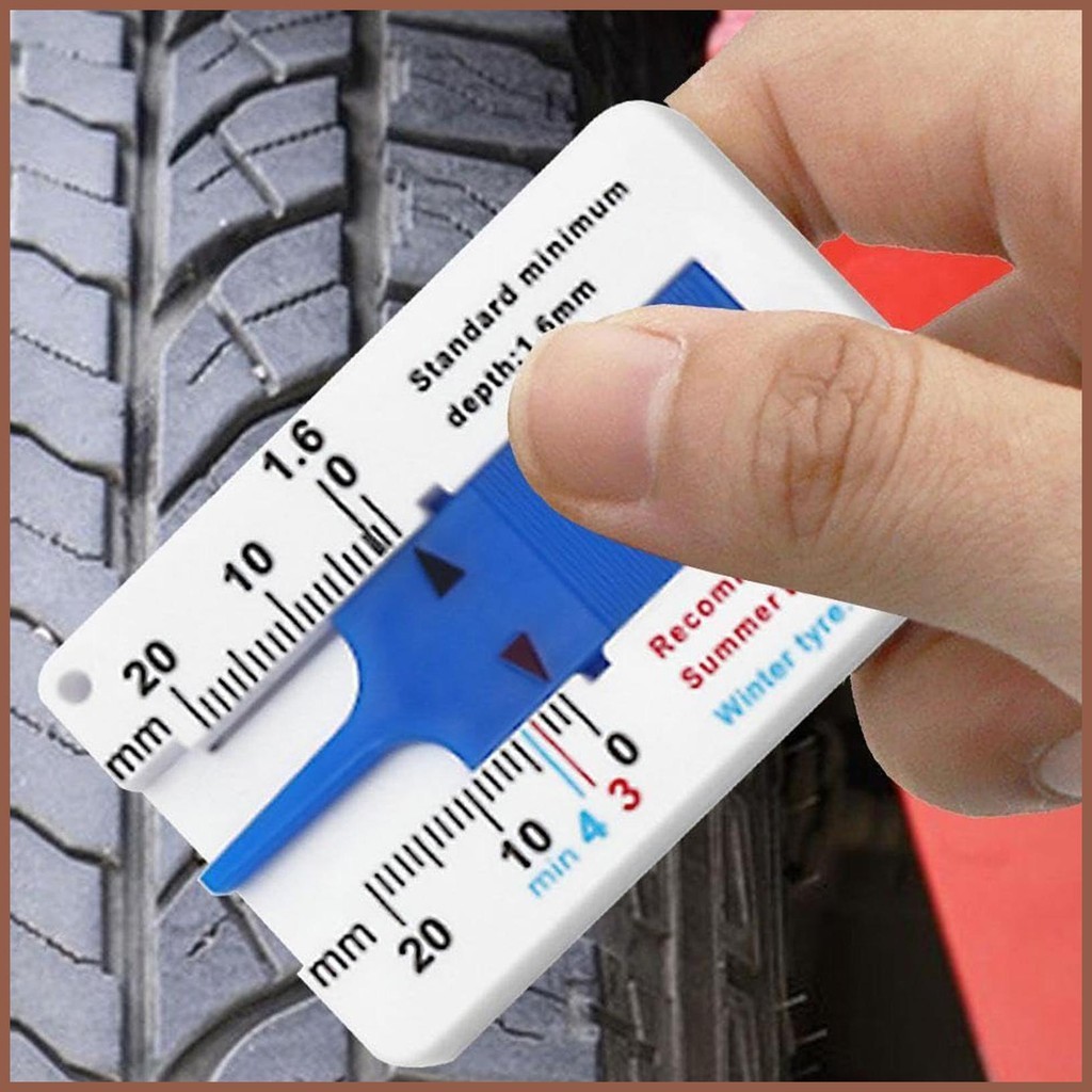 Tire Depth Gauge 0-20 mm Tyre Tread Checker Easy Reading Gauge Tire ...