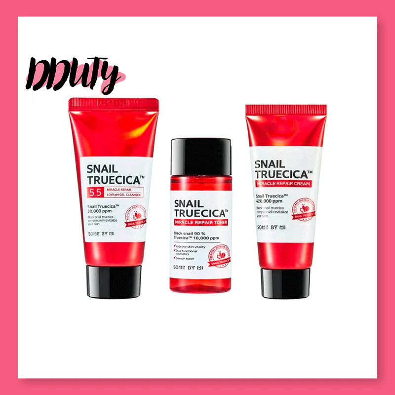 SOME BY MI Mini Snail True Cica Miracle Repair Line (Toner, Cream ...