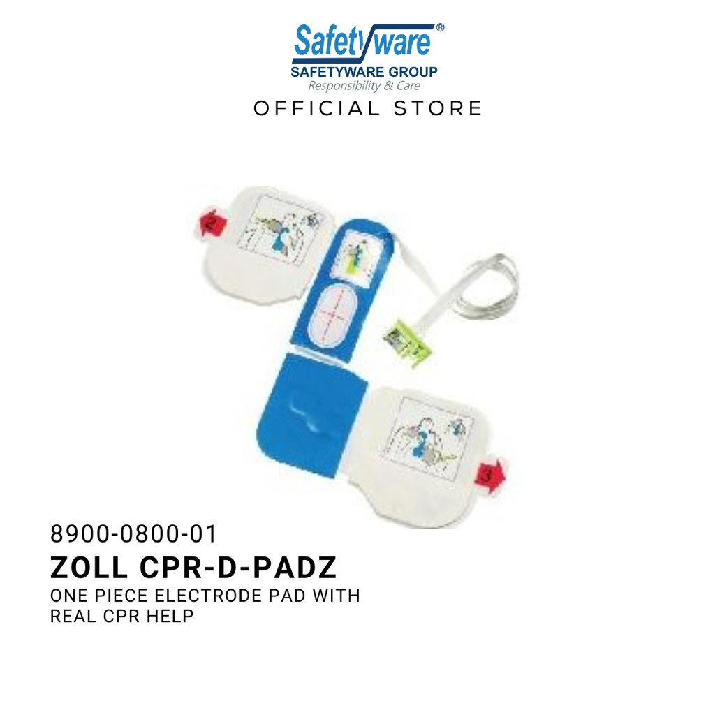 ZOLL CPR-D-padz | One Piece Electrode Pad with Real CPR Help | Shopee ...