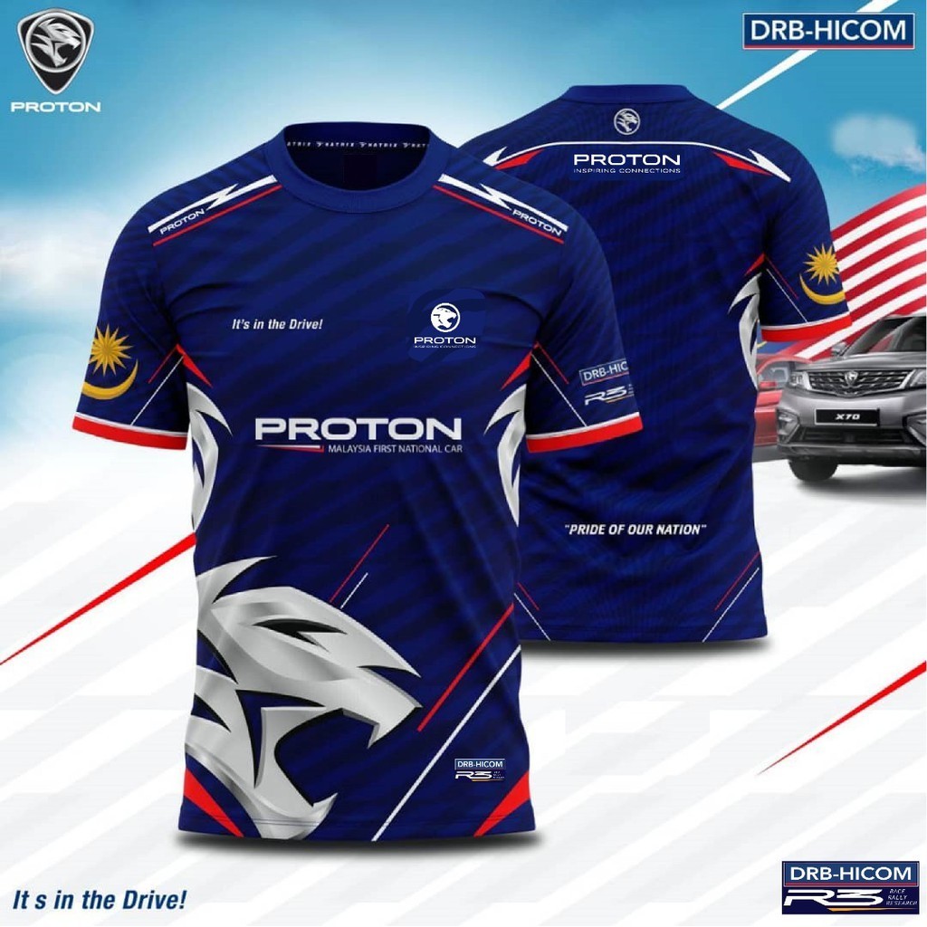 Promote the HEBAT BAJU R3 Proton Sublimation BAJU Round Neck LELAKI TEE ...