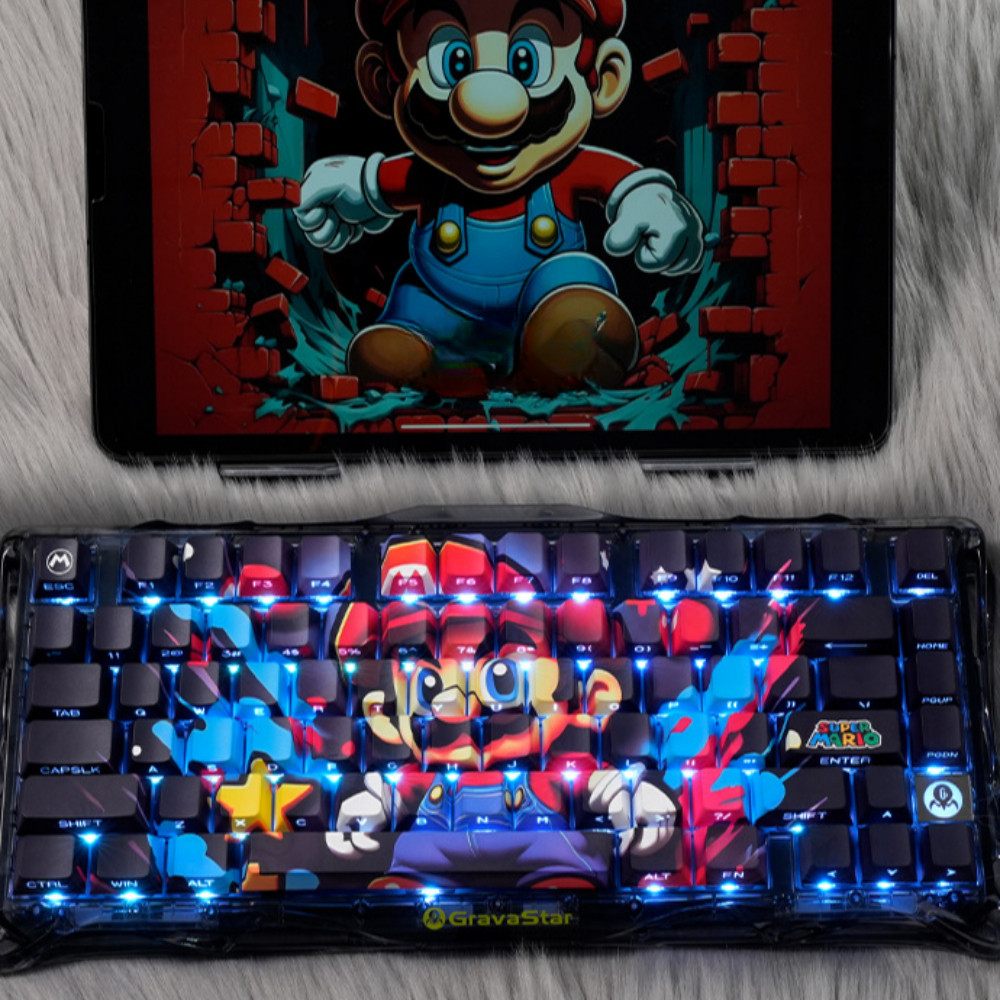 Mario Keycap Cherry Profile 120 Keys PBT Five-sided Dye Sublimation ...