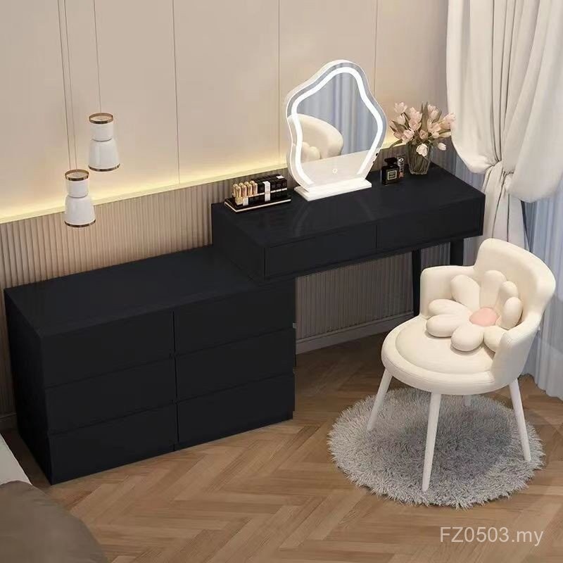 Room Cream Small Apartment Bedside Table Dressing Table Dressing Simple ...