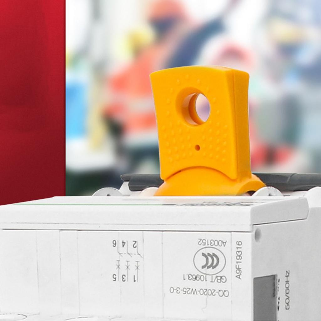 Concon Circuit Breaker Lock Device Yellow MCB Lockout PA66 ABS High ...