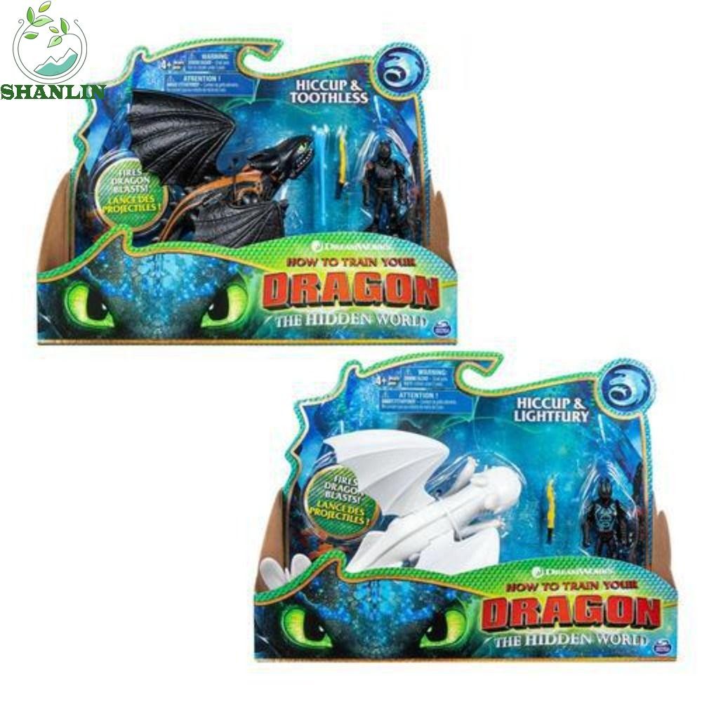 SHANLIN Toothless Action Figure, Model Toys Hidden World Light Fury ...