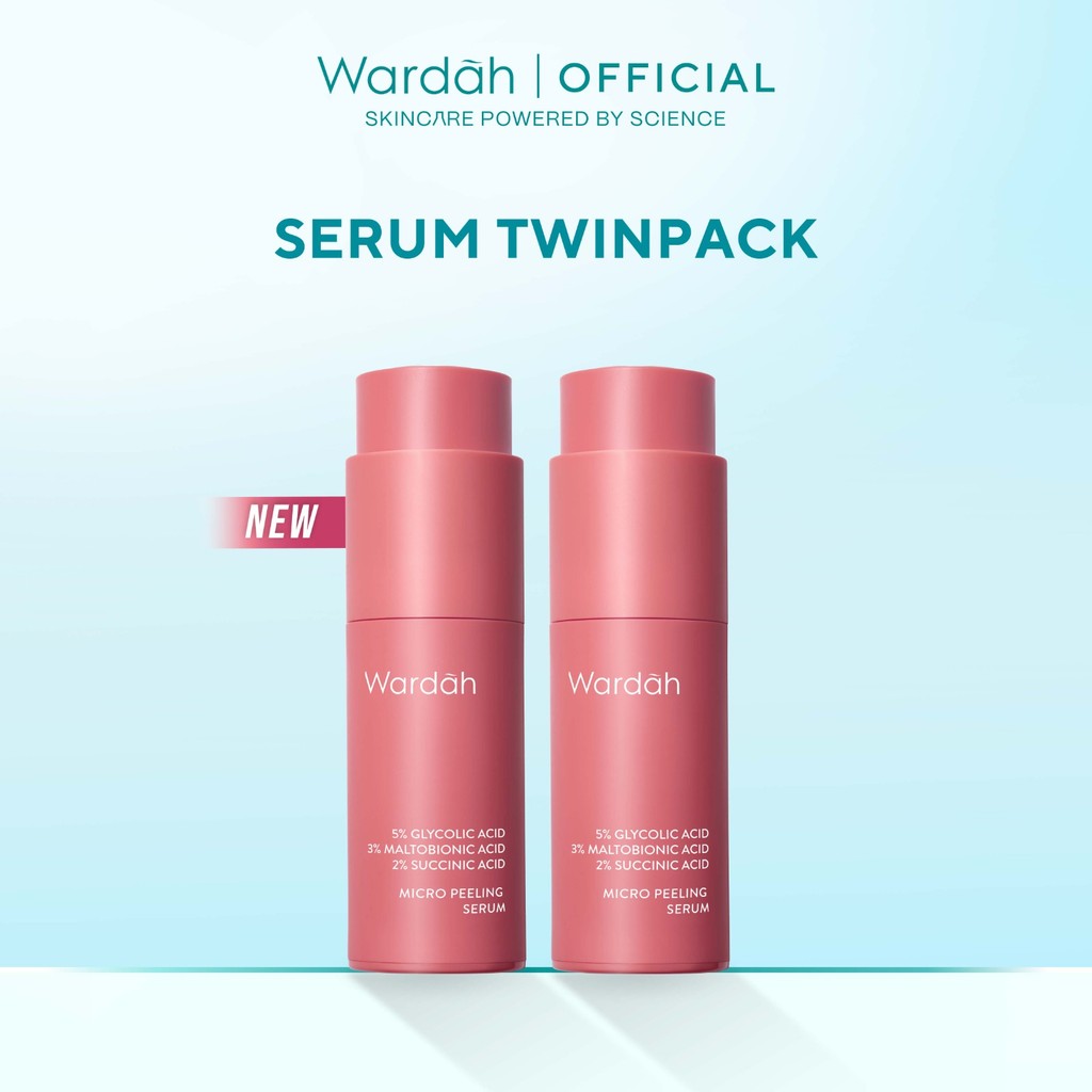 [TWINPACK] Wardah Serum Bundle- Micro Peeling, Crystal Secret, Renew ...