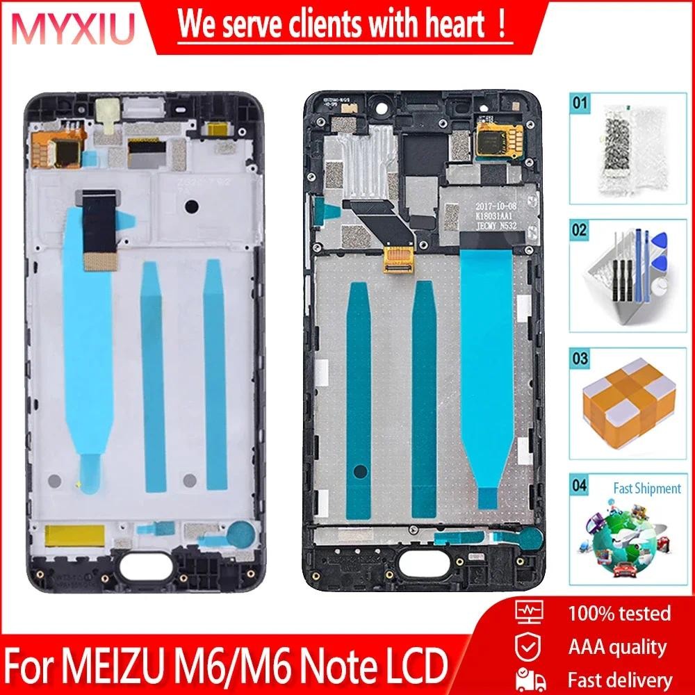 Original For MEIZU M6 Note LCD Display Screen Touch Panel LCD With Frame Digitizer Assembly ...