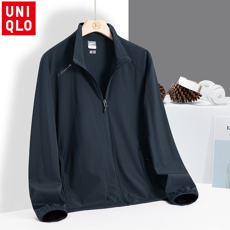 Uniqlo Summer Men's Long Sleeved Sunscreen Suit, Lightweight and ...